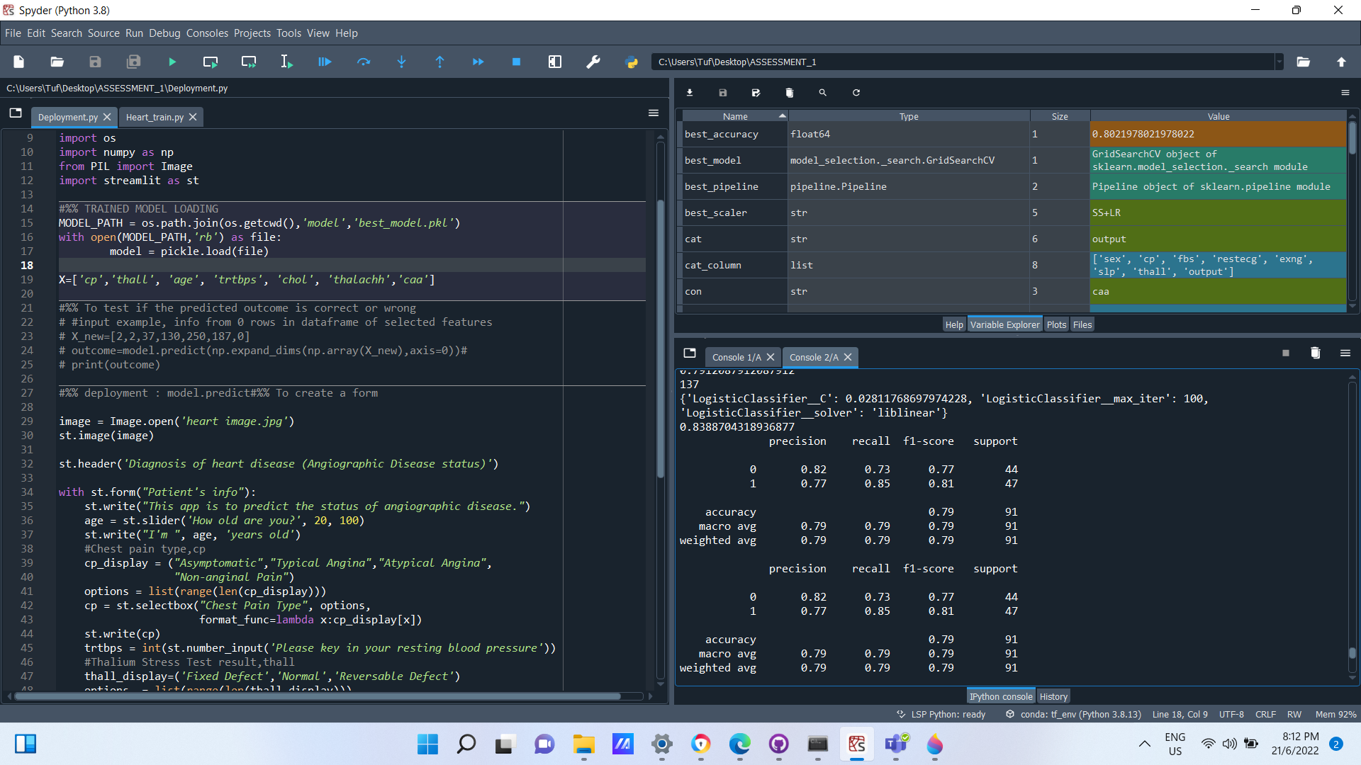 GitHub - SyMunirawr/Heart_Analysis: The dataset is trained and deployed ...
