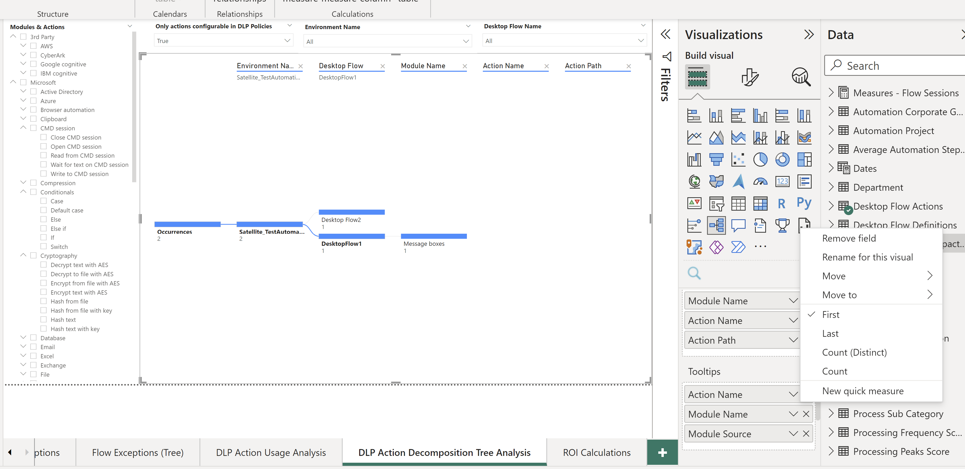 Automation Bug Power Bi Dashboard Is Showing First Row Values Instead Of Relative Values In