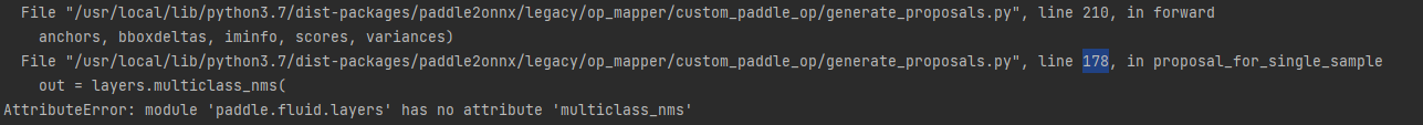 AttributeError: module 'paddle.fluid.layers' has no attribute 'multiclass_nms' · Issue #1147 ...