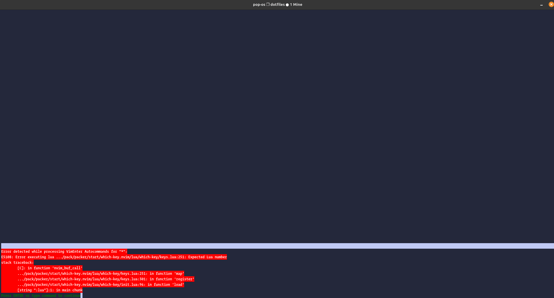 which-key is breaking after building from the source latest · Issue ...