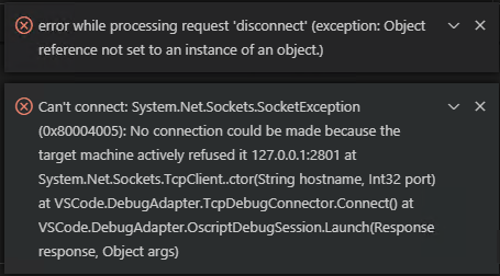 Ошибка запуска отладчика OneScript.Web · Issue #1052 · EvilBeaver/OneScript · GitHub