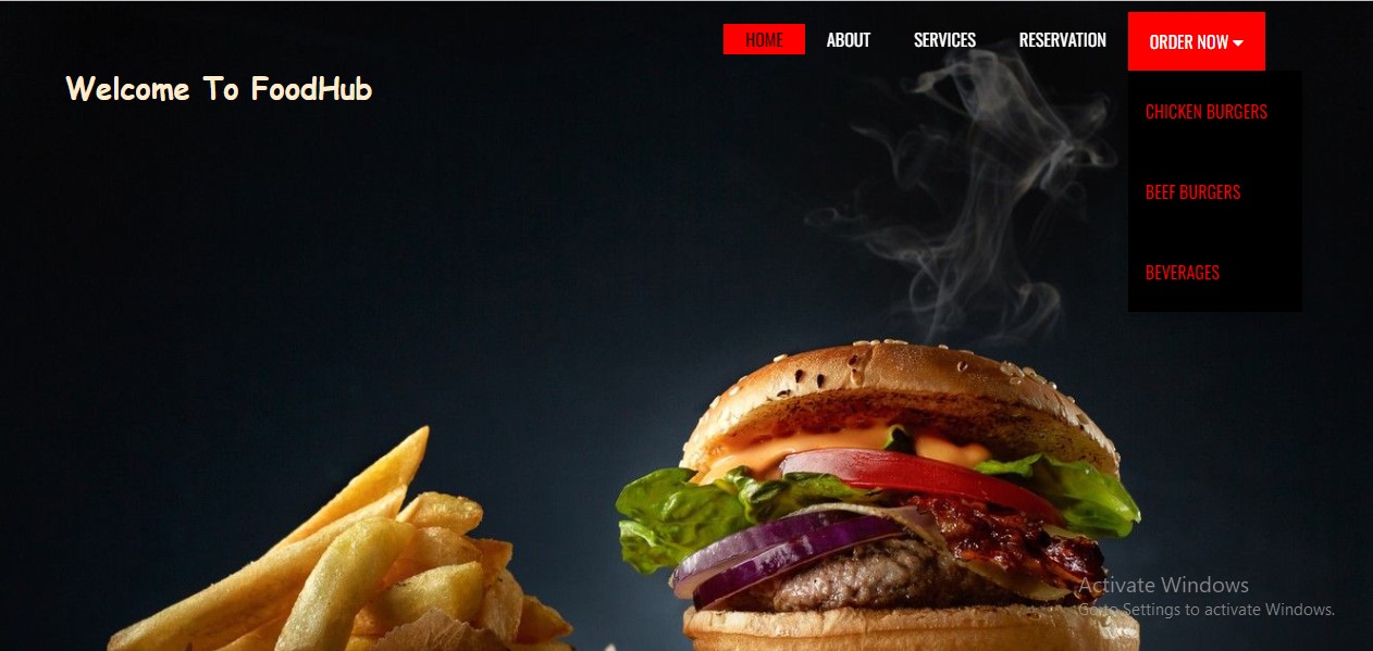 GitHub - M-ShamrozKhan/Food_Ordering-Web: Online Food Ordering System Website using basic HTML ...