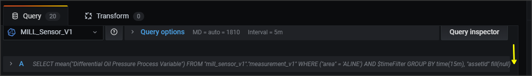 InfluxDB: when collapse query builder, buttons can get lost if query line is long · Issue #26708 ...