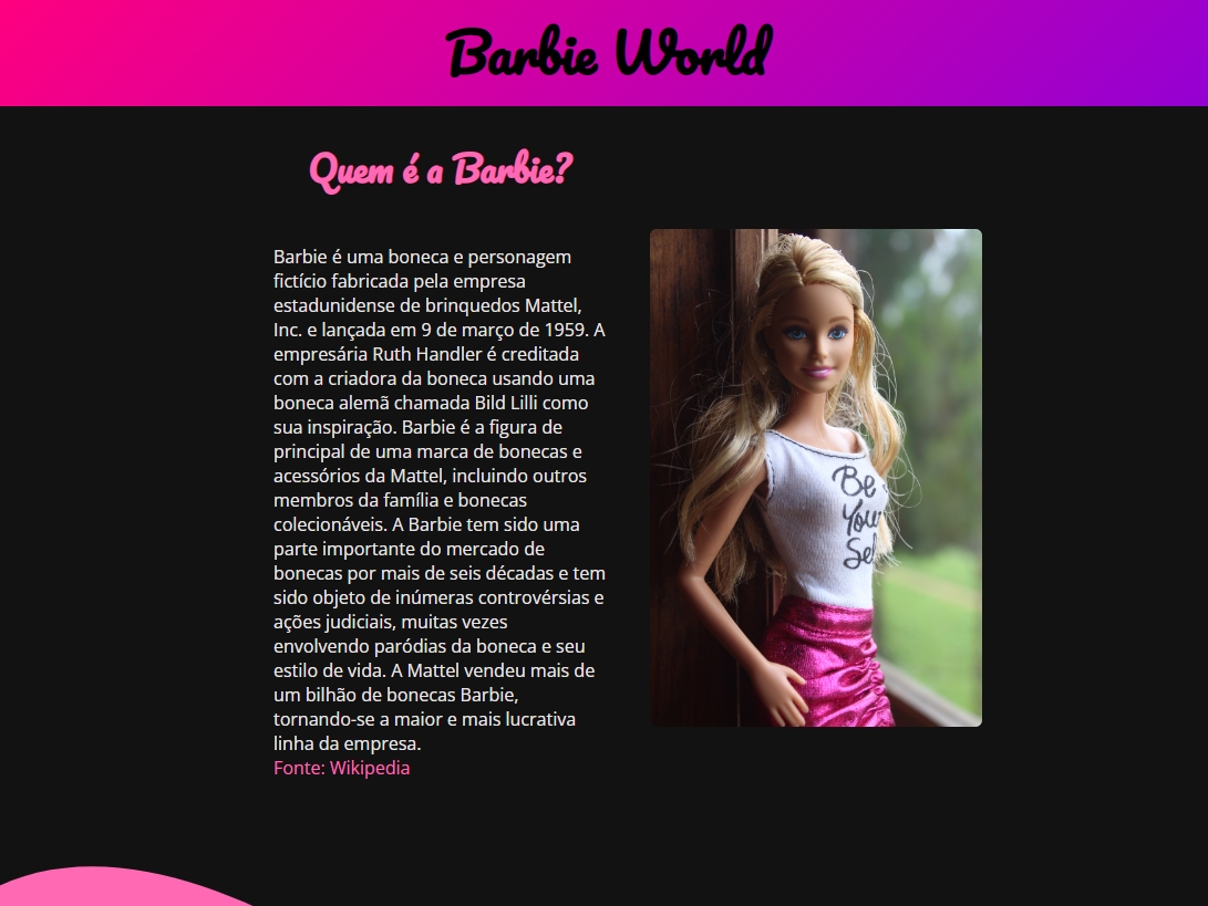 GitHub - Gabrieluser430/barbie-quiz: Barbie website implemented with no ...
