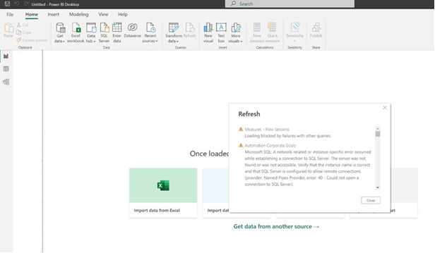 Automation Bug Automationcoe Power Bi Dashboard Is Not Loading · Issue 140 · Microsoft