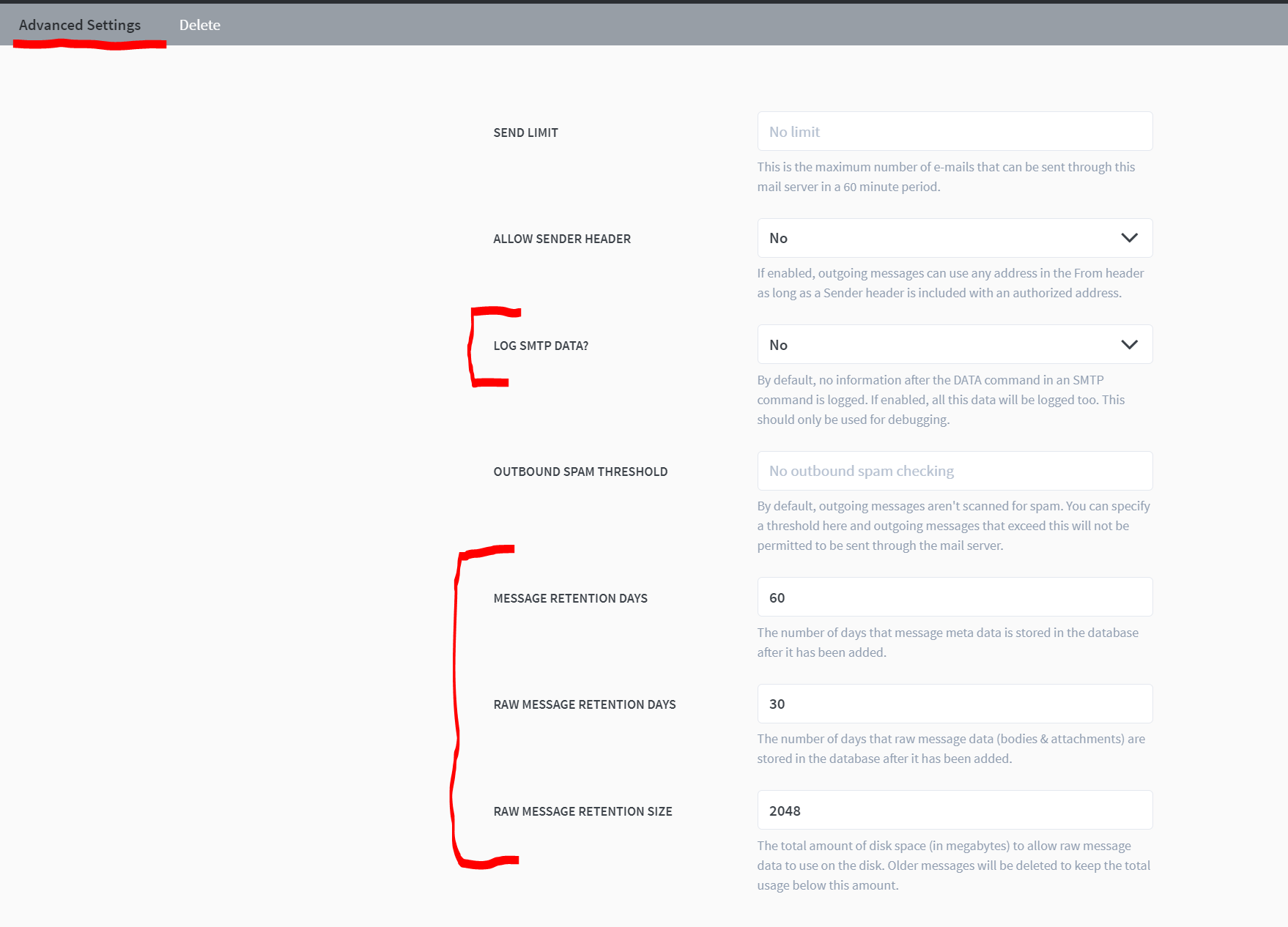 smtp_server stuck in DEBUG log · Issue #1222 · postalserver/postal · GitHub