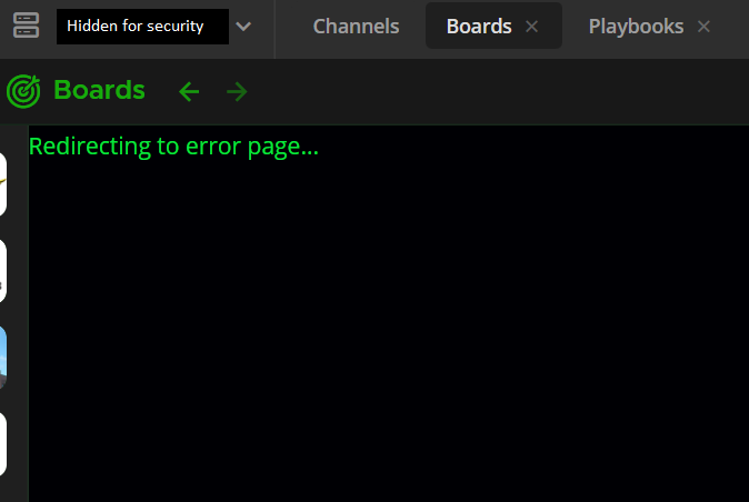 Bug: Attempting to view board from Mattermost Windows client gets "Redirecting to error page ...