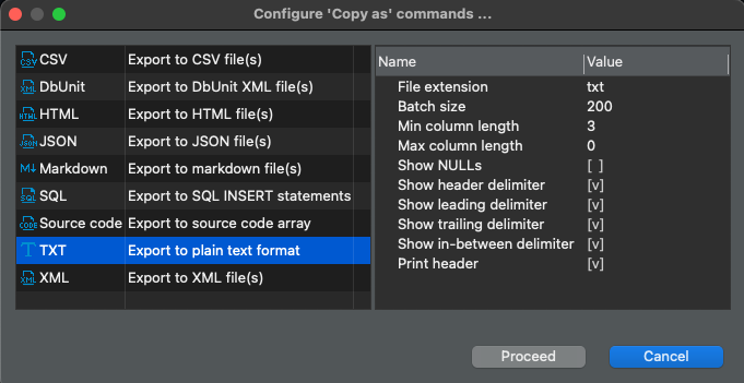 Unable to Copy as TXT (advanced copy) · dbeaver · Discussion #19602 · GitHub