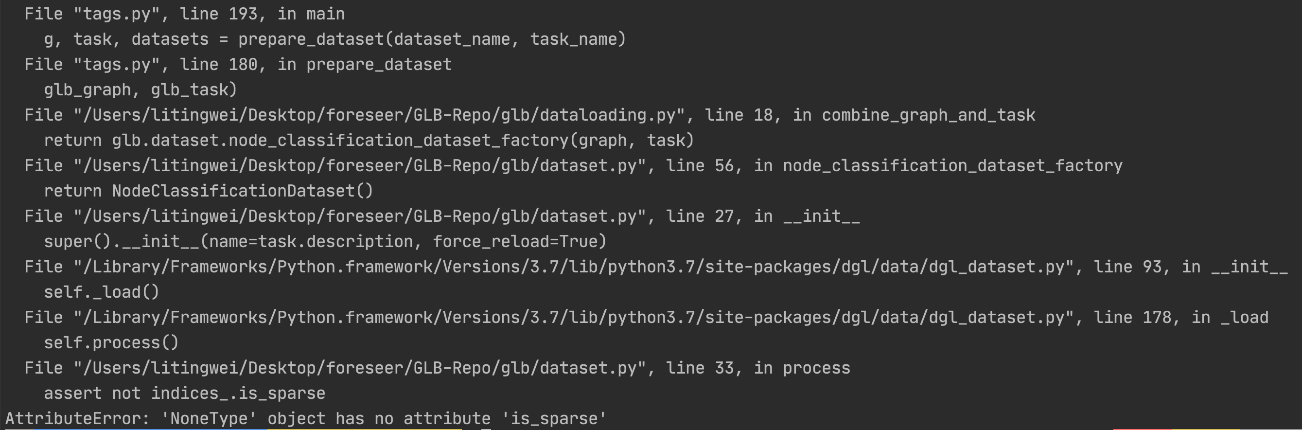 Bug Cannot Load Npz Files For New Datasets · Issue 90 · Graph Learning Benchmarksgli · Github 