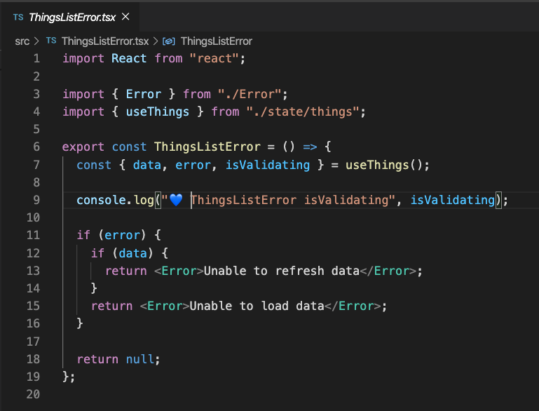 isValidating change only triggers first hook in component tree to render · Issue #549 · vercel ...