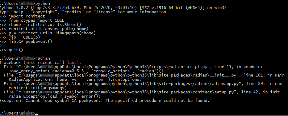 radian windows shared libraries · Issue #105 · randy3k/radian · GitHub