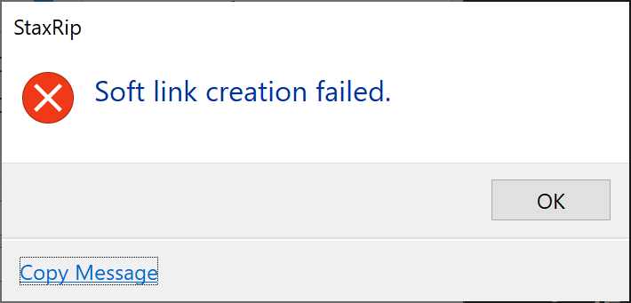 2.1.3.7 Failed to create soft link · Issue #254 · staxrip/staxrip · GitHub