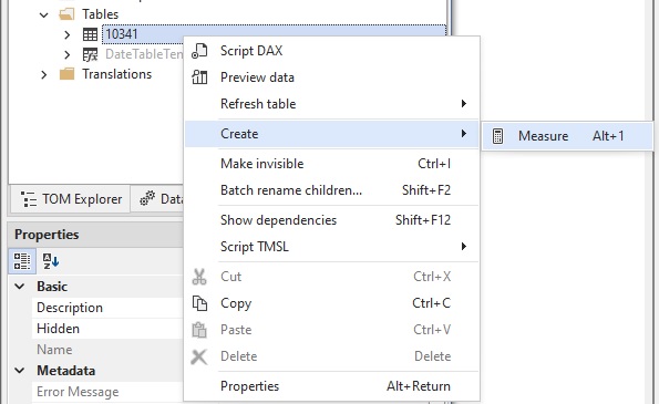 Unable to create calculated column/hierarchy etc. · Issue #567 · TabularEditor/TabularEditor3 ...