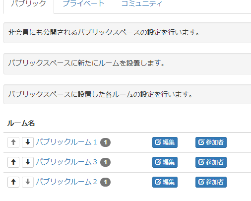 「ページ設定」からパブリックルームの並替えをおこなうとルーム管理からの並替えが正しくできない · Issue #1563 · NetCommons3/NetCommons3 · GitHub