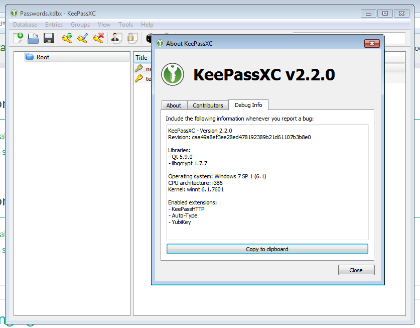Document minimum operating system requirements · Issue #768 · keepassxreboot/keepassxc · GitHub