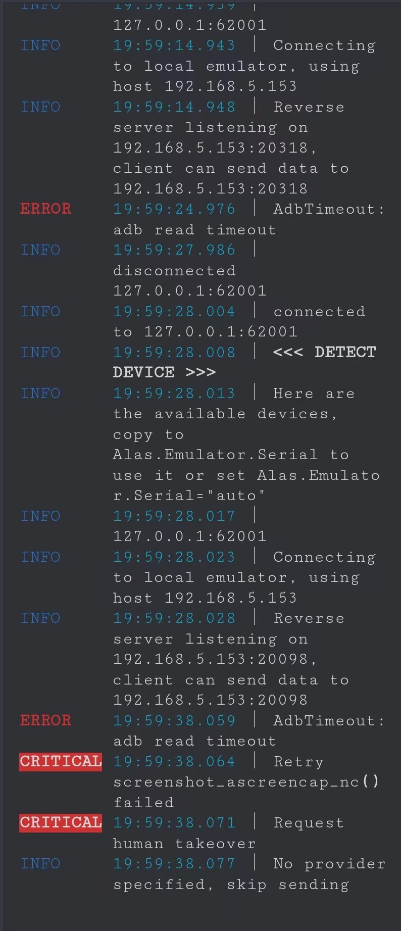 Alas运行一轮作战后出现AdbTimeout报错 随后运行终止 · Issue #2222 · LmeSzinc/AzurLaneAutoScript · GitHub