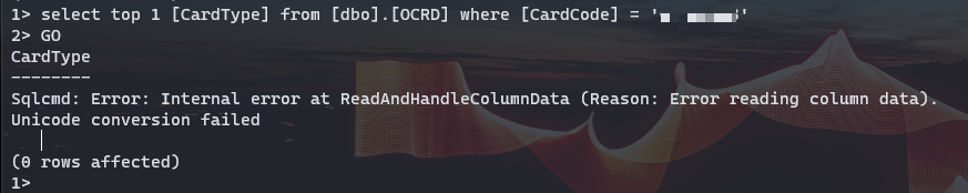 Sqlstate Hy000 Microsoft Odbc Driver 18 For Sql Server Unicode Conversion Failed · Issue