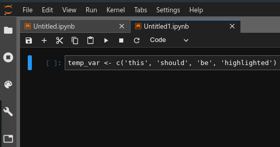 Syntax Highlighting And Save As Executable Script Issues In 101 R And Julia Kernels · Issue