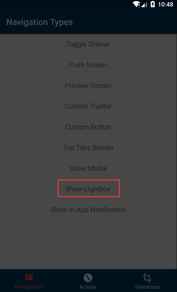 ShowLightbox not render properly · Issue #2516 · wix/react-native-navigation · GitHub