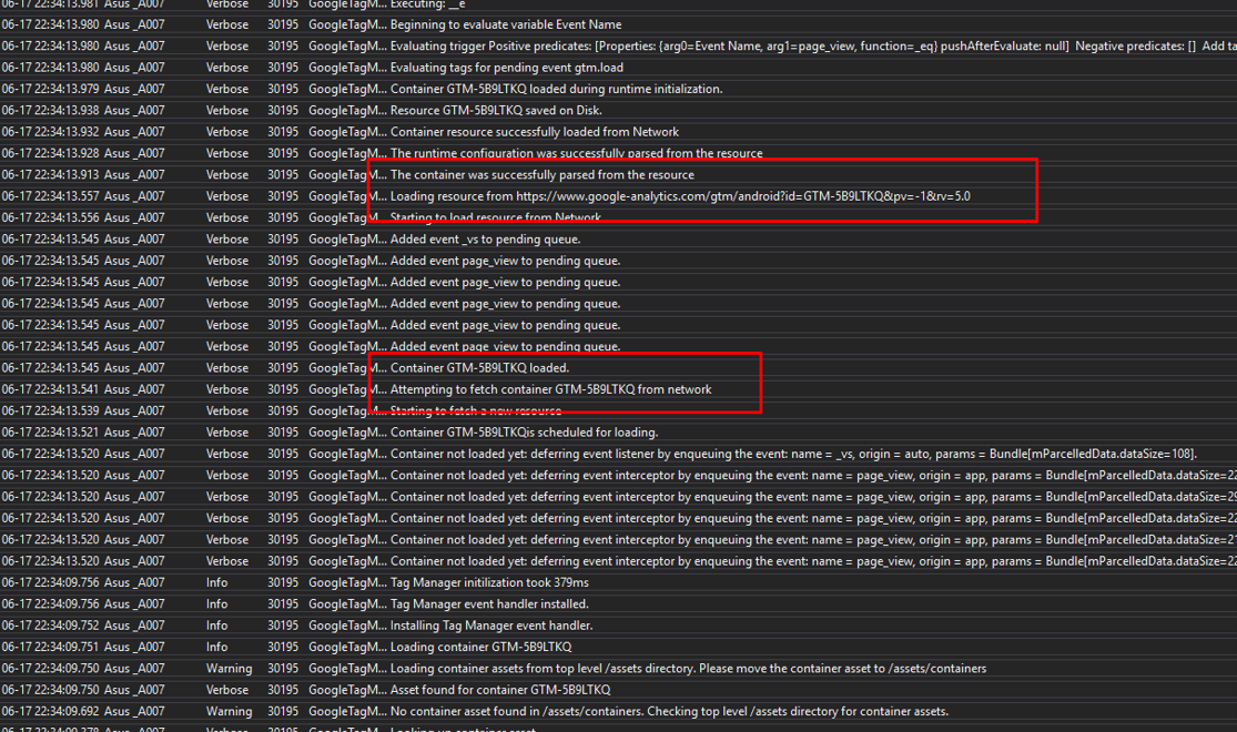 GoogleTagManager working eratically in Android after initial load · Issue #358 · xamarin ...