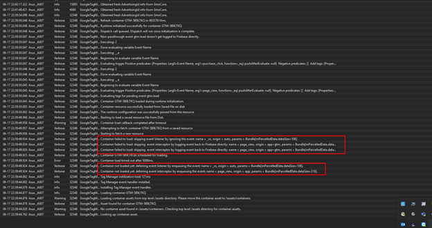 GoogleTagManager working eratically in Android after initial load · Issue #358 · xamarin ...