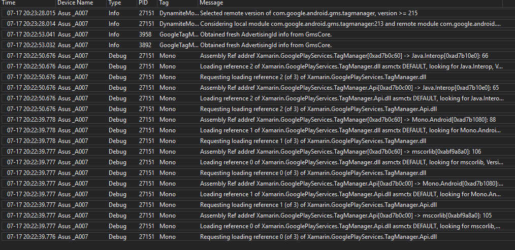 GoogleTagManager working eratically in Android after initial load · Issue #358 · xamarin ...