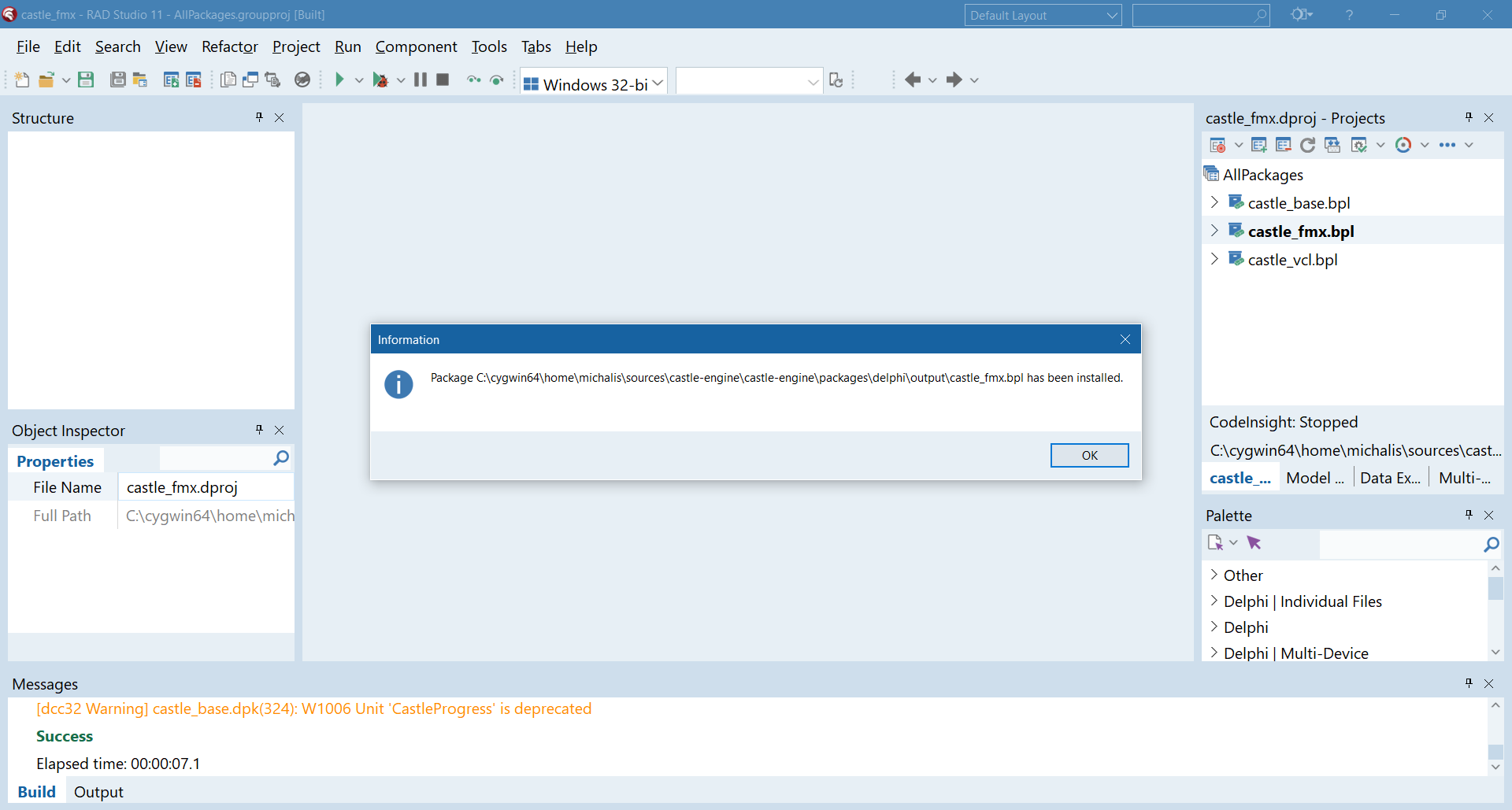 Fail to install TCastleControl in Delphi 11 · Issue #472 · castle-engine/castle-engine · GitHub