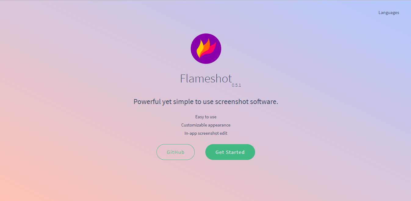 The Github pages of flameshot has been initially built. · Issue #145 · flameshot-org/flameshot ...