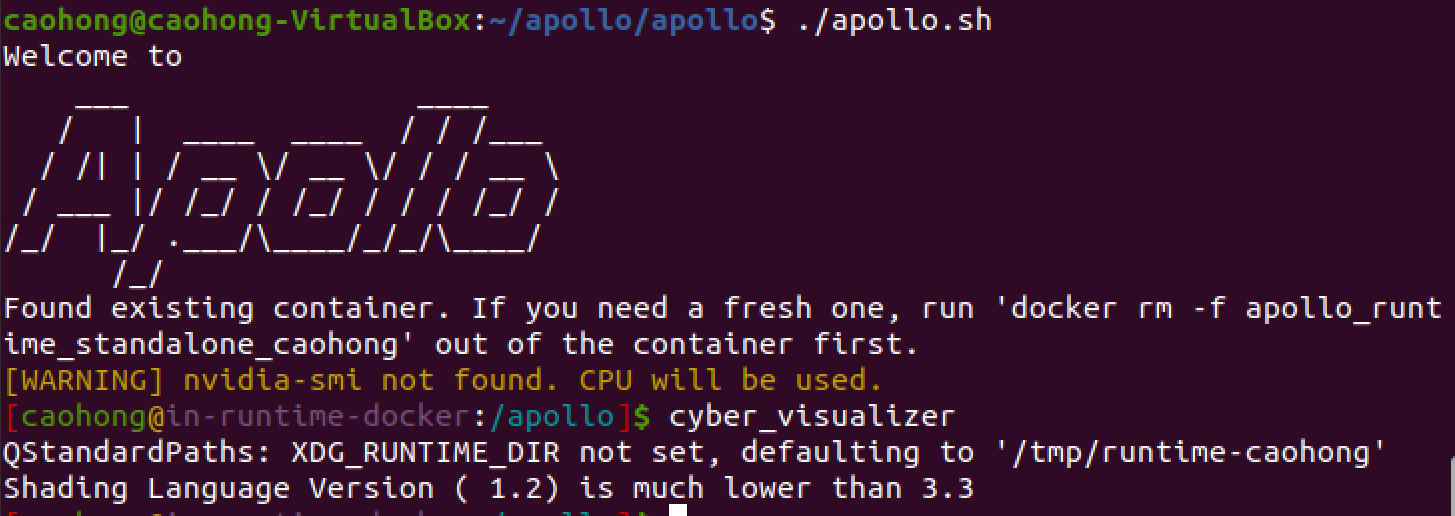 Cyber_visualizer could not start:[Shading Language Version (1.2) is much lower than 3.3] · Issue ...