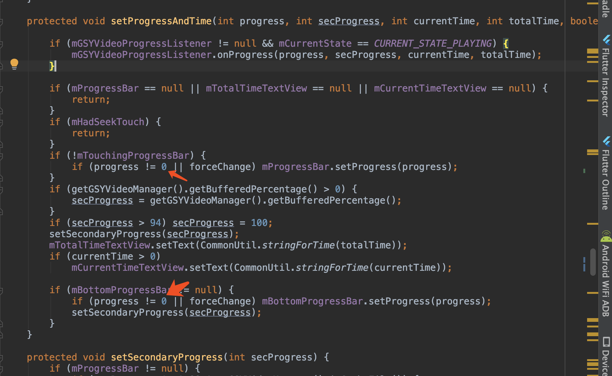 视频未加载出来点击进度条，开始播放是进度条不变化 · Issue #2411 · CarGuo/GSYVideoPlayer · GitHub