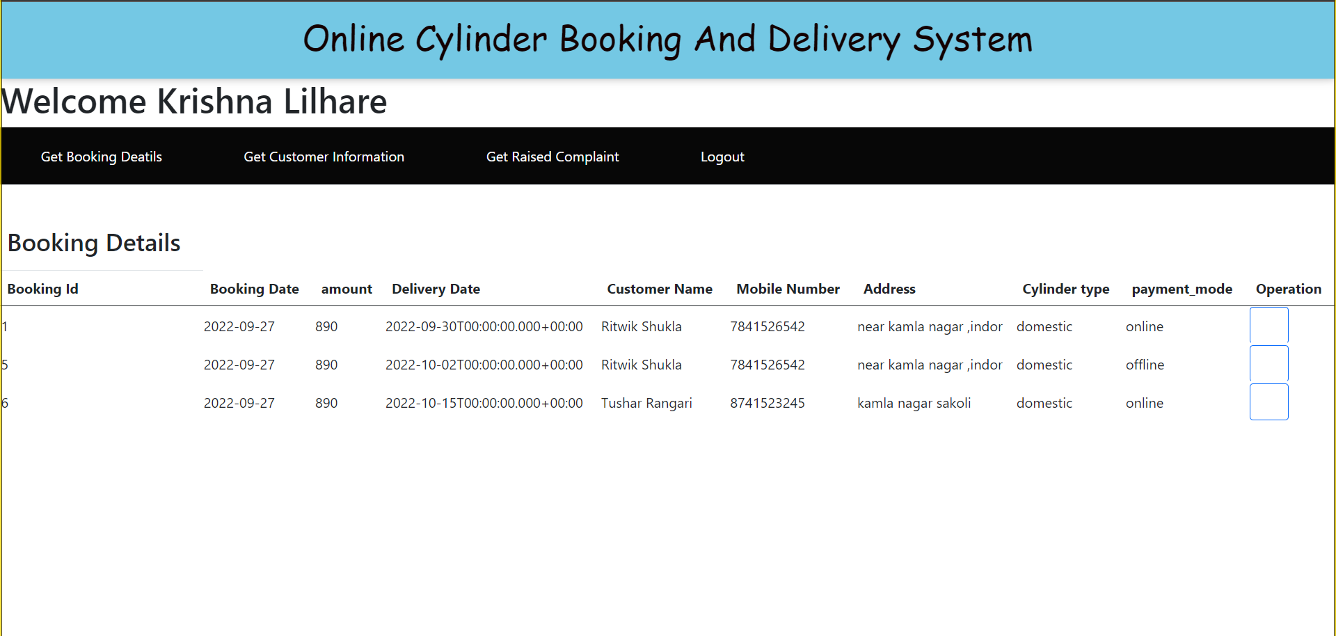 GitHub - krishnaLilhare/OnlineCylinderBooking · GitHub