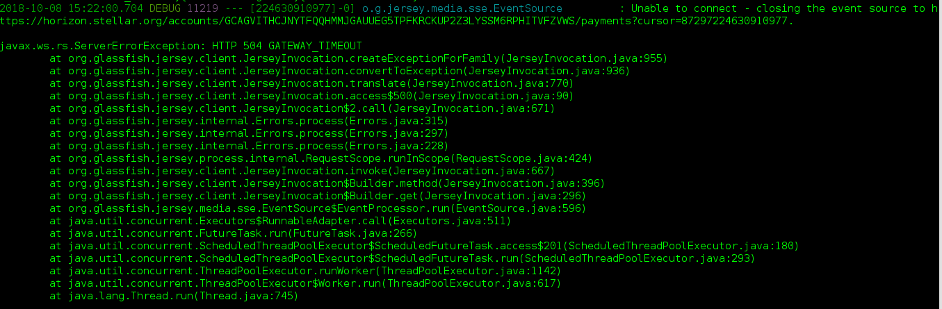 Event source gets closed due to HTTP 504 (Gateway Time-out) · Issue ...