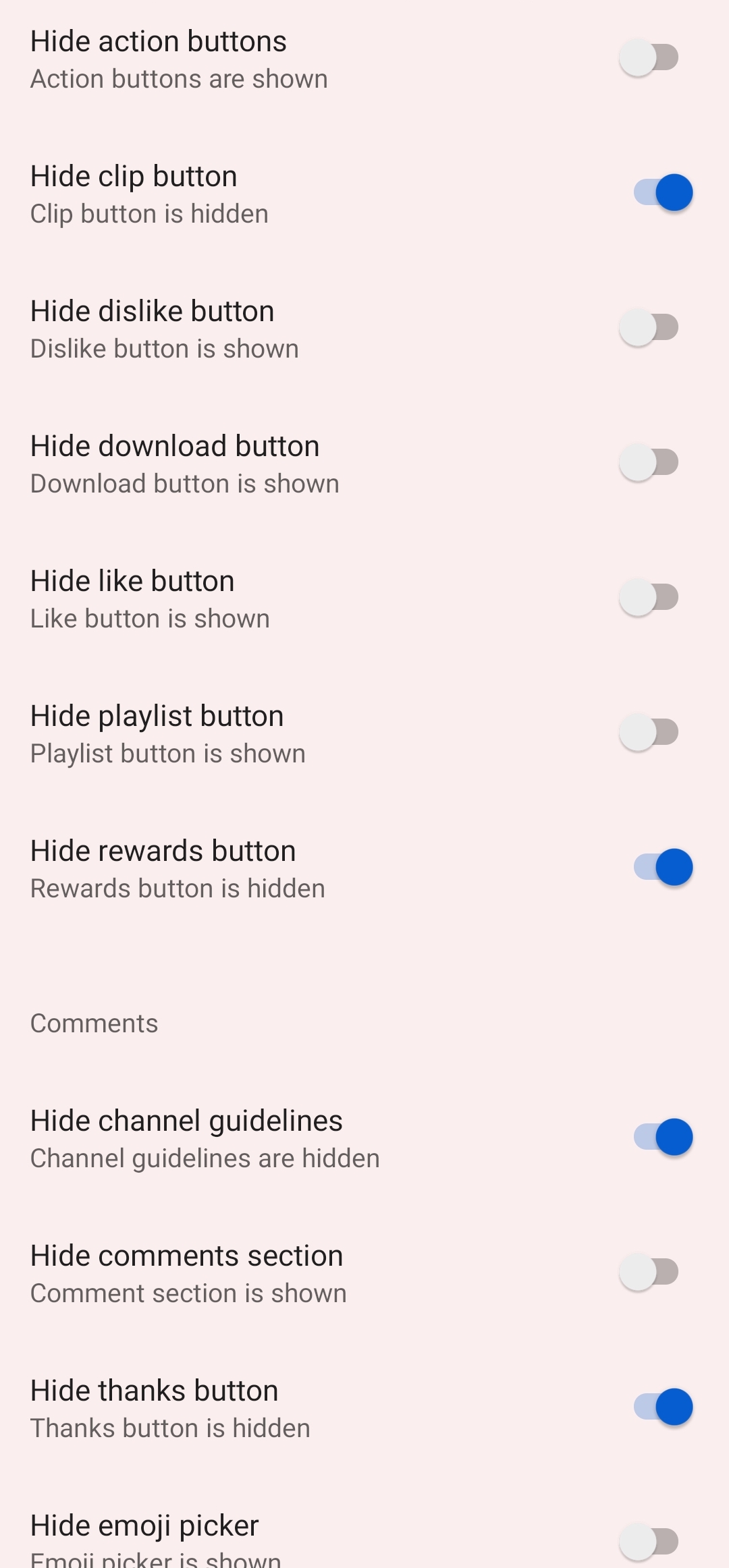 question: remix & thanks button below player are not hidden · Issue #1146 · inotia00/ReVanced ...