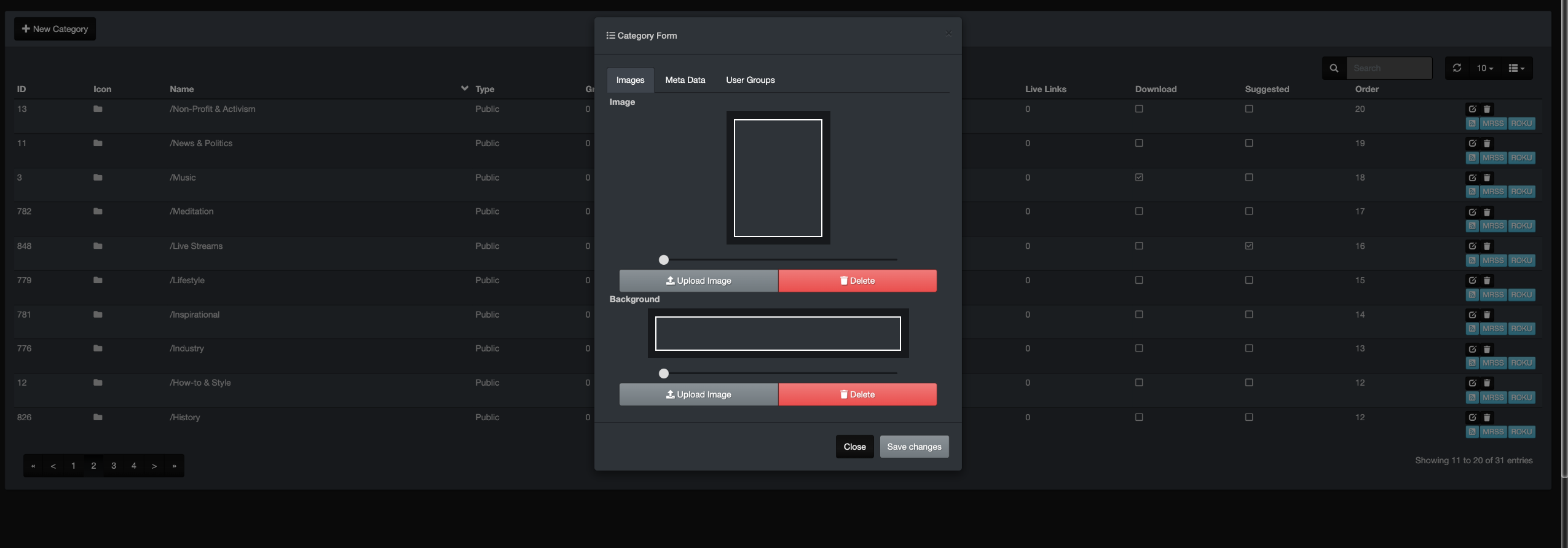 Category Icon will not change · Issue #8315 · WWBN/AVideo · GitHub
