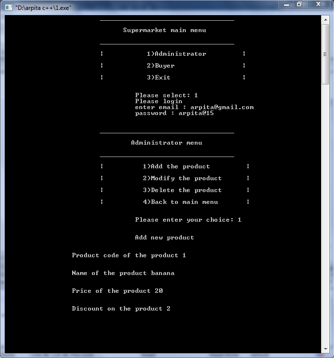GitHub - ArpitaSatsangi/Supermarket-billing-system