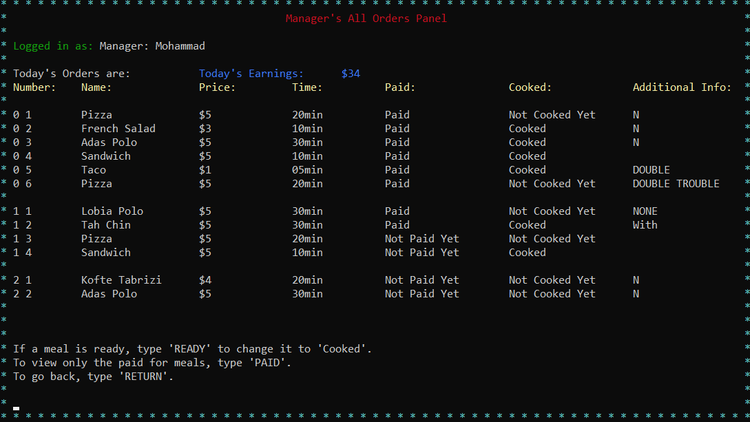 GitHub - AsadpourMohammad/Restaurant-Management: Restaurant Management ...