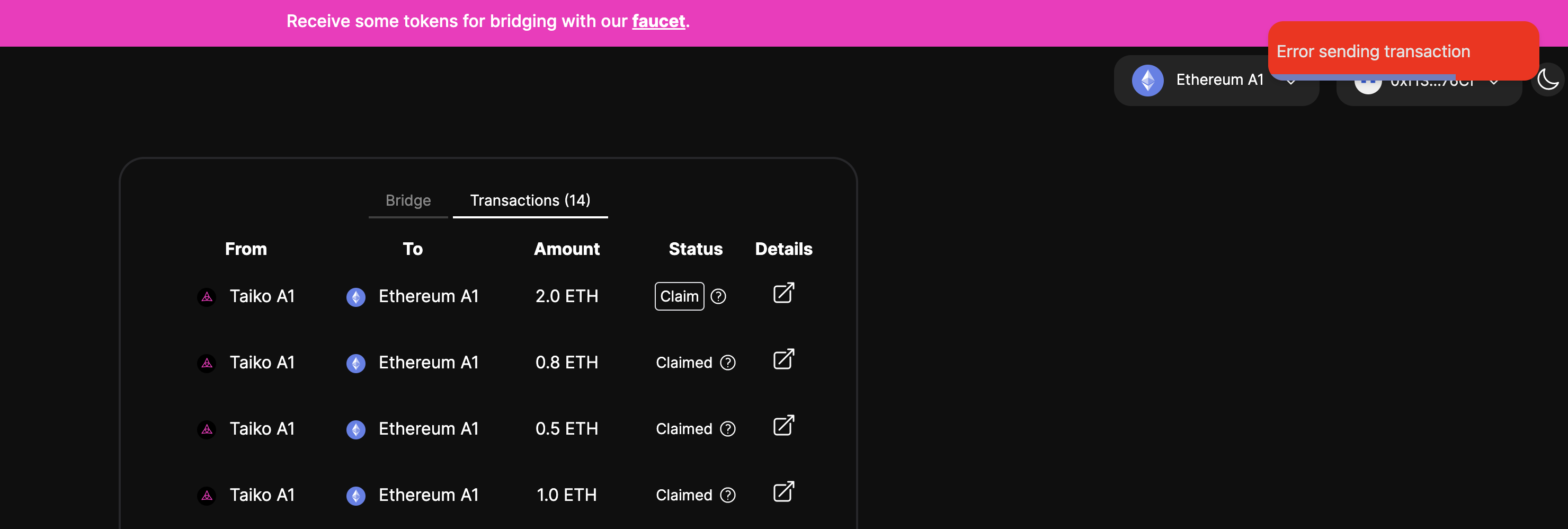 fix: claim error with bridge · Issue #13040 · taikoxyz/taiko-mono · GitHub