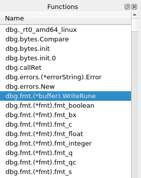Improve function widget UI · Issue #2598 · rizinorg/cutter · GitHub