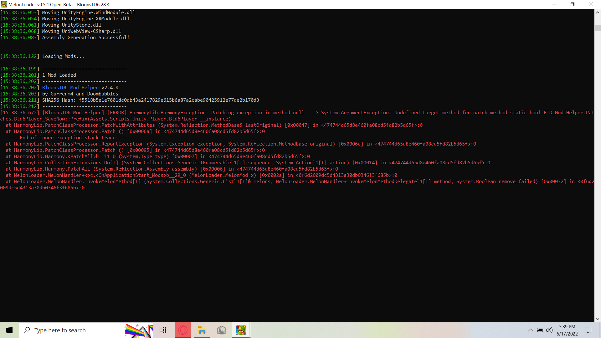 API not loading, no mods with this dependency are working. · Issue #24 · gurrenm3/BTD-Mod-Helper ...