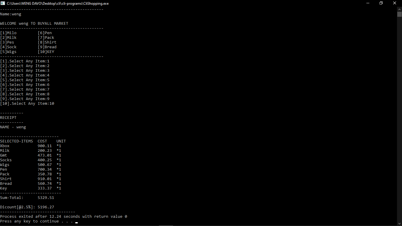 GitHub - wengDavo/cli-programs: Programs made for command line interfaces