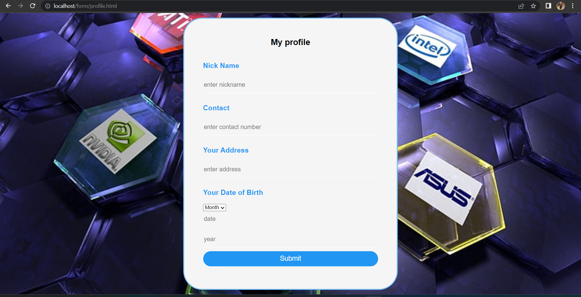 GitHub - YOKESHDHANABALAN/form: Created a multi-level form , with help of html,css,js ,php and ...