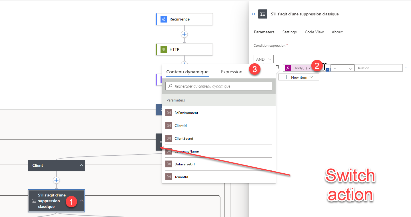 After a switch action, dynamic values are not showing previous action output properties · Issue ...