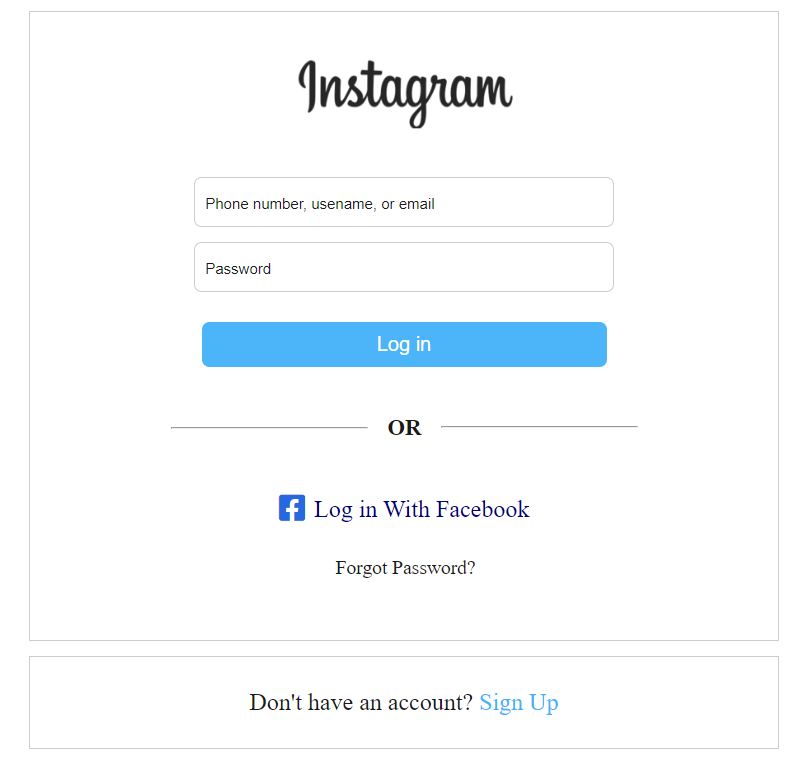 GitHub - farhanpavel/Instagram_Clone: A Responsive Instagram Login Page ...