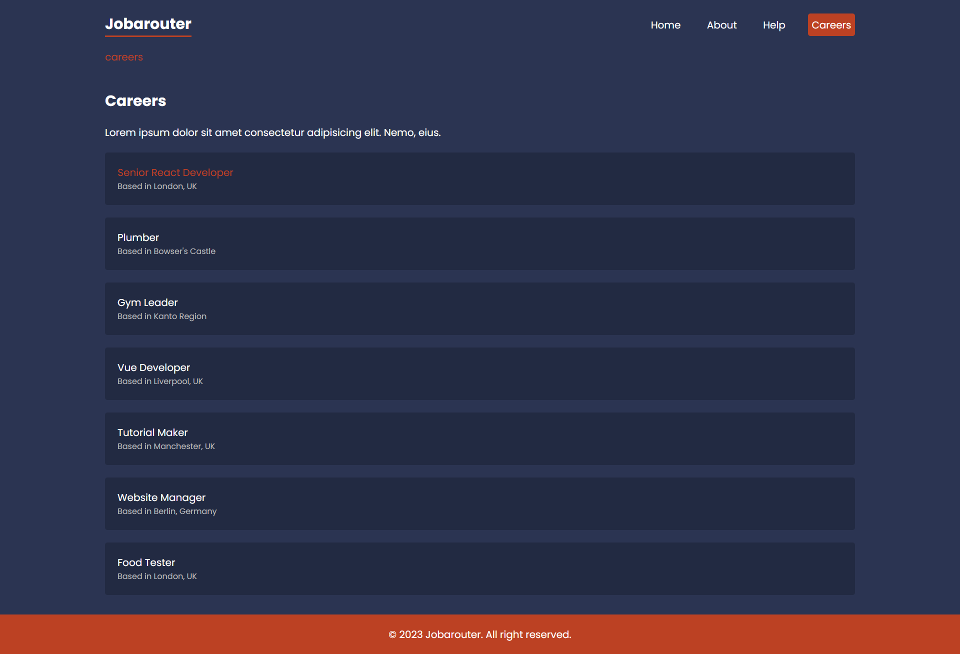 GitHub - kishanlalchoudhary/Jobarouter-ReactRouter: This is a simple project aimed to show the ...