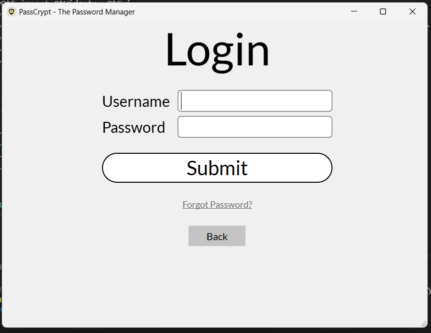 GitHub - mayurrathi5/PassCrypt-ThePasswordManager: PassCrypt - The Password Manager (PyQt5 - Python)