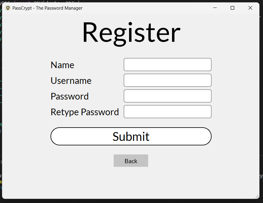 GitHub - mayurrathi5/PassCrypt-ThePasswordManager: PassCrypt - The Password Manager (PyQt5 - Python)