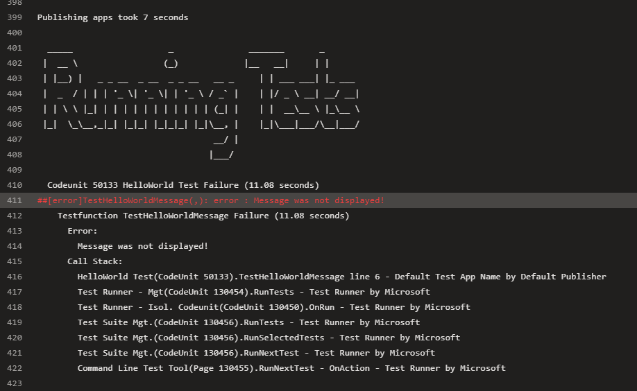 Pipeline does not fail when using Run-TestsInBCContainer with ...