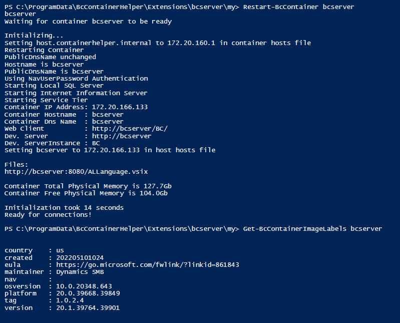 Restart-BCContainer looks for a missing configuration file · Issue #2461 · microsoft ...