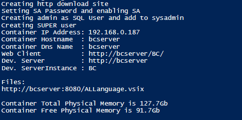 BCContainer Networking and Setting a static IP · Issue #2607 · microsoft/navcontainerhelper · GitHub