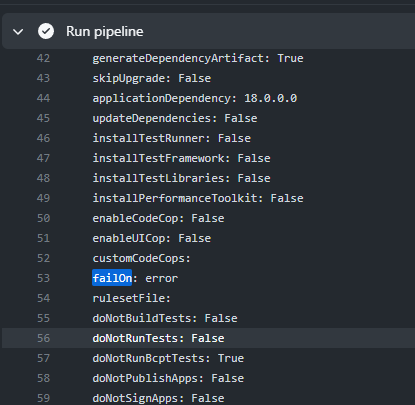 Setting failOn does not work properly · Issue #220 · microsoft/AL-Go ...